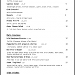 Grapevine Menu - Grapevine